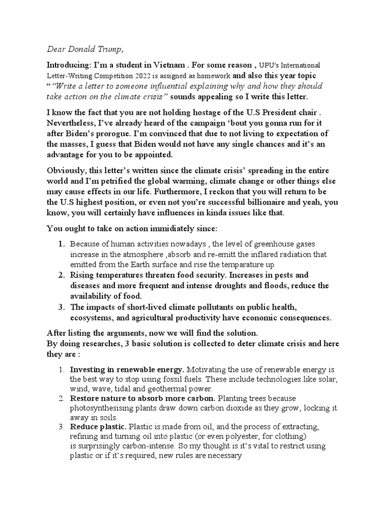 Dear Donald Trump | PDF Dear Donald Trump | PDF