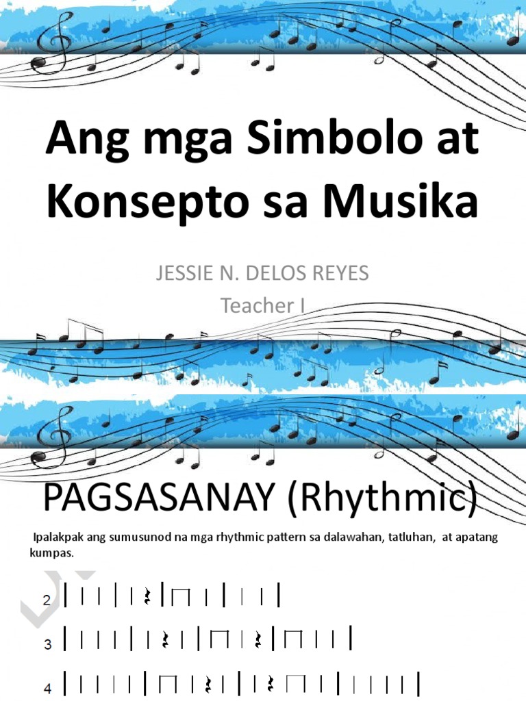 Ang Mga Simbolo at Konsepto Sa Musika | PDF
