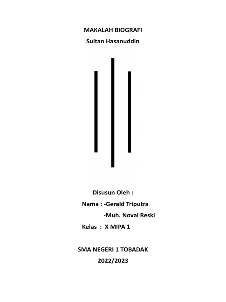 Biografi Sultan Hasanuddin | PDF | Sejarah