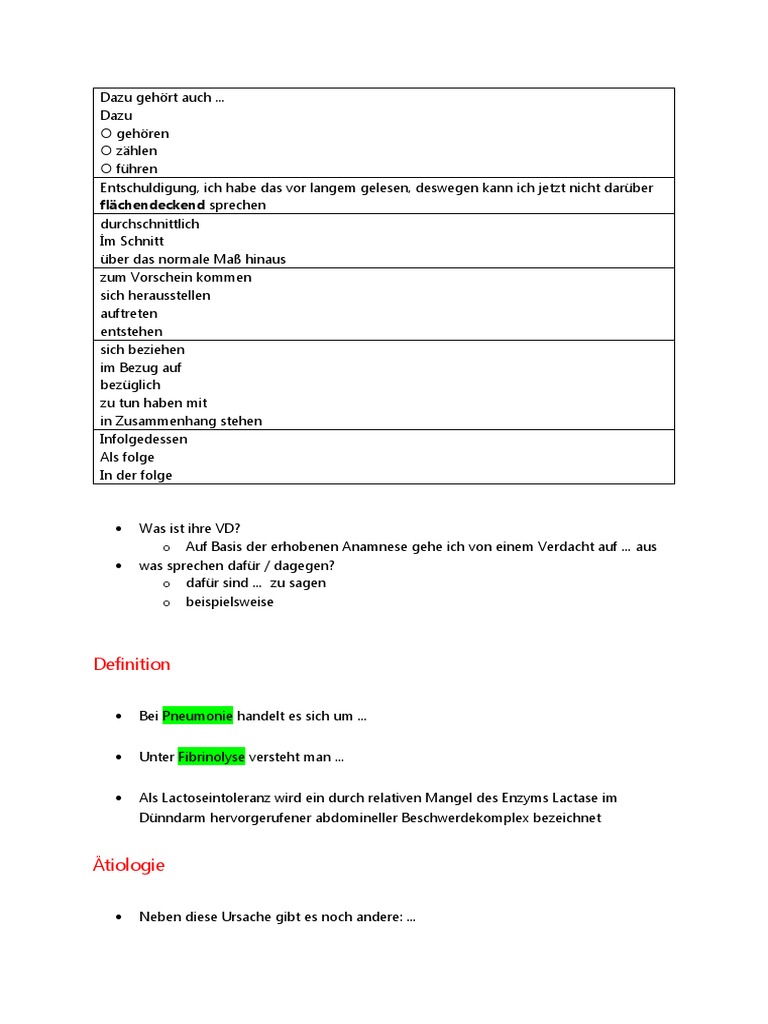 Arzt Arzt Gespräch | PDF