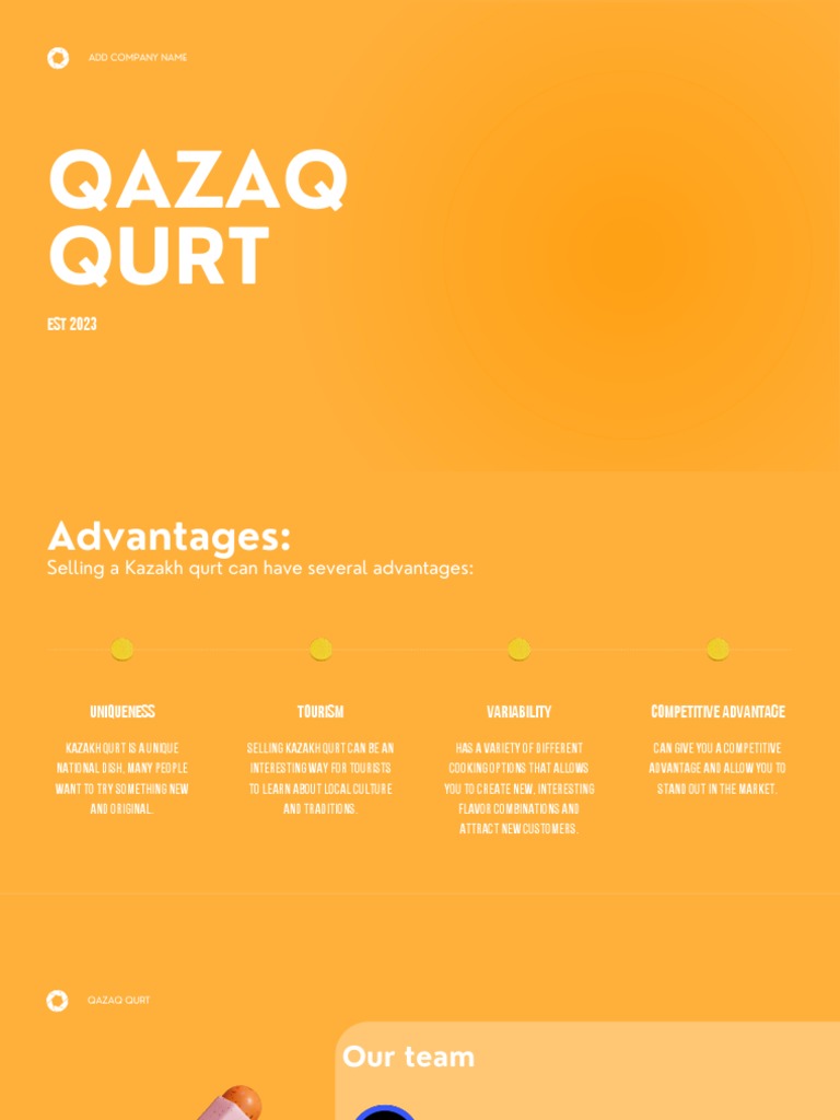 Kazakh Qurt: Unique Taste for Tourists | PDF