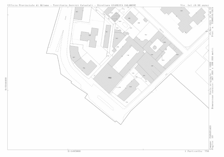 82SMb - f611 - 2021 l04 All 04 Estratto Di Mappa Foglio 10 Particella ...