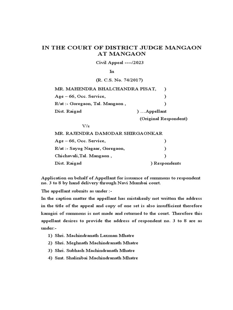 Injection Application | PDF | Lawsuit | Appeal