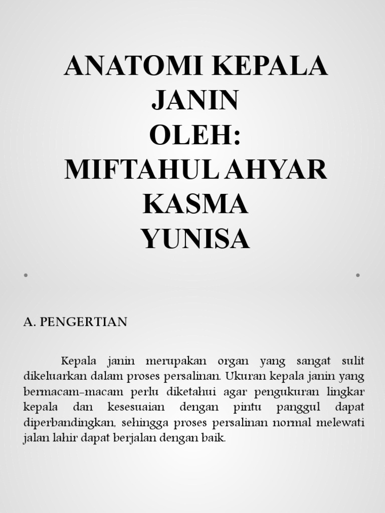 Ukuran Kepala Janin | PDF