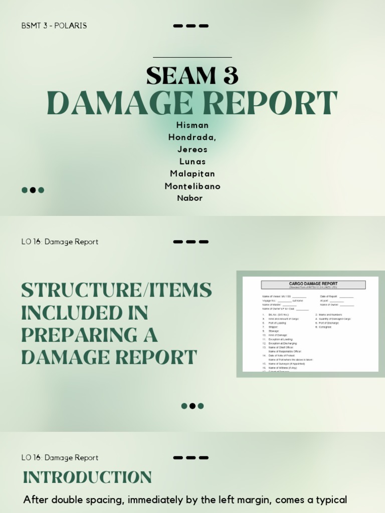 Comprehensive Ship Damage Report | PDF | Deck (Ship) | Corrosion
