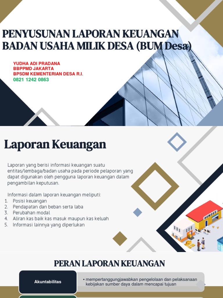 PENYUSUNAN LAP KEUANGAN BUMDESA - KEMENDESA | PDF