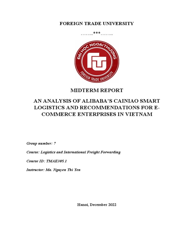 Alibaba's Cainiao Logistics for Vietnam E-commerce | PDF | Logistics | E Commerce