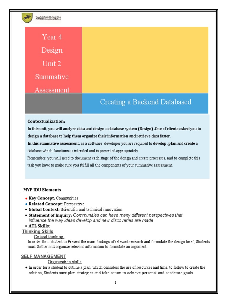 Year 4 - Unit 2 - Summative Assessment - B | PDF