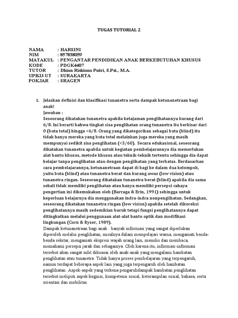 TUGAS TUTORIAL 2 | PDF