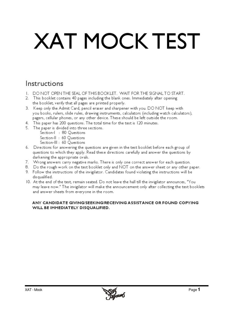 X-A-T Mock | PDF | Finance & Money Management | Social Science