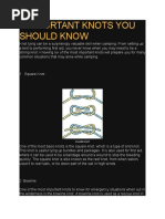 Basic Book of Knots and Lashings | PDF | Knot | Rope