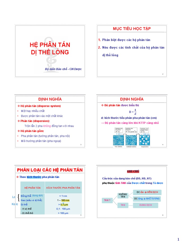Tổng Slide Bào Chế 2 - Cô Liên (C6 7 8) | PDF