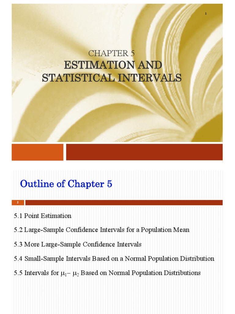 Chap5 Estimation Upload | PDF | Estimator | Bias Of An Estimator