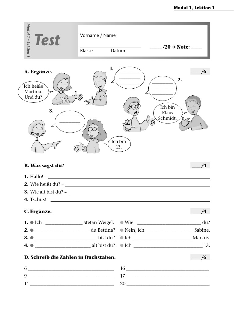 Modul 1 Lektion 1 Test | PDF