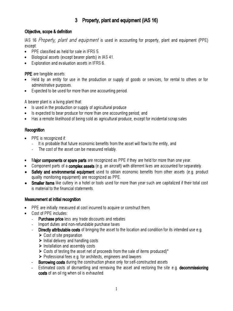 3 Ias 16 Ppe | PDF