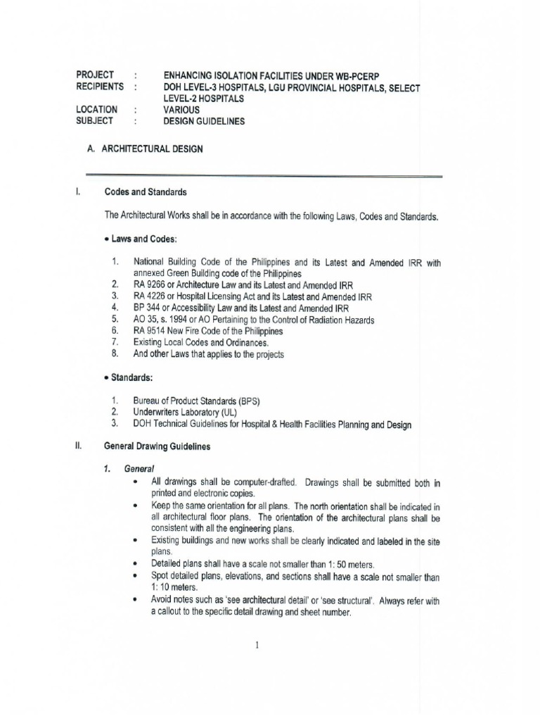 Isolation Facility Design Guidelines | PDF