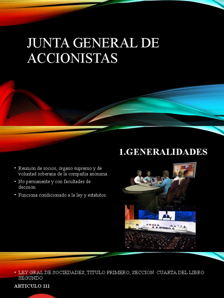 Junta de Accionistas, Directorio y Gerencia | PDF | Quórum | Justicia