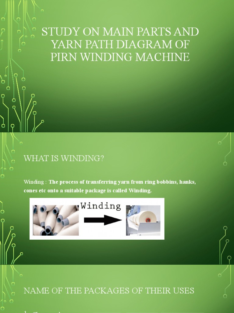 Pirn Winding Machine Overview and Diagram | PDF | Home & Garden