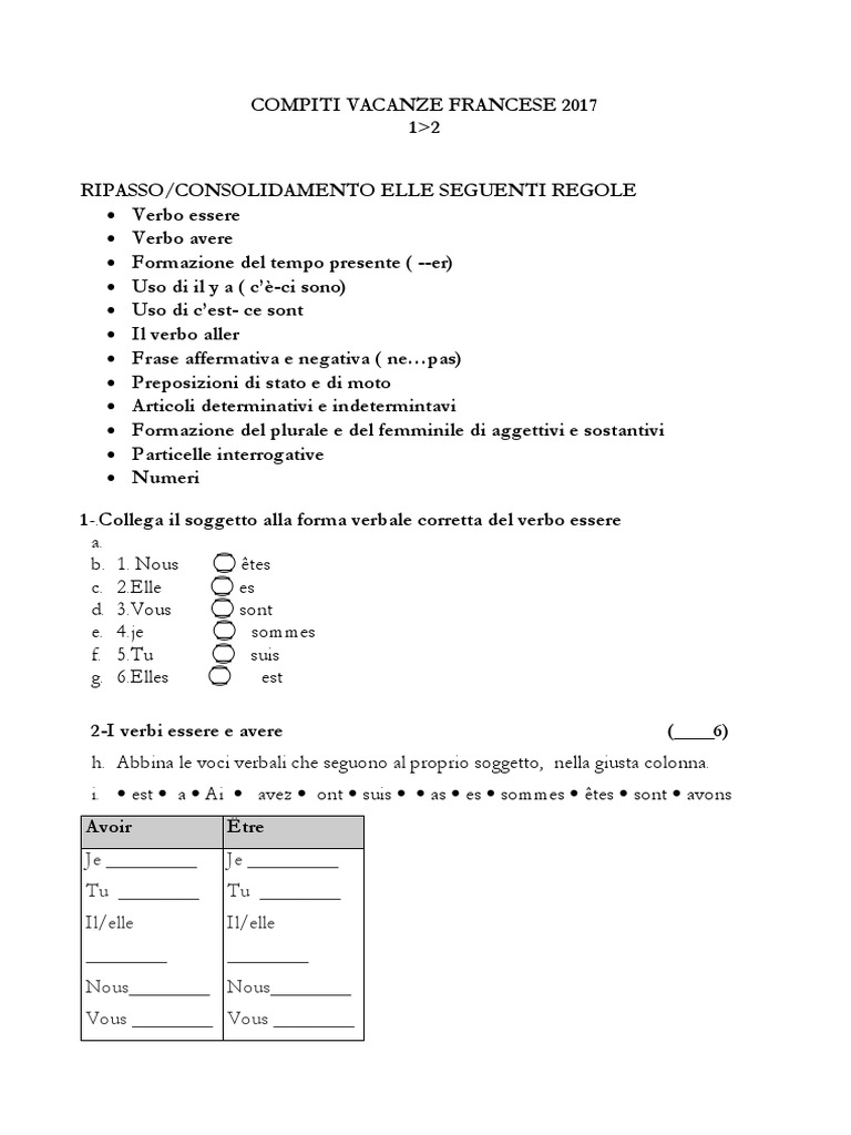 Compito in Classe | PDF