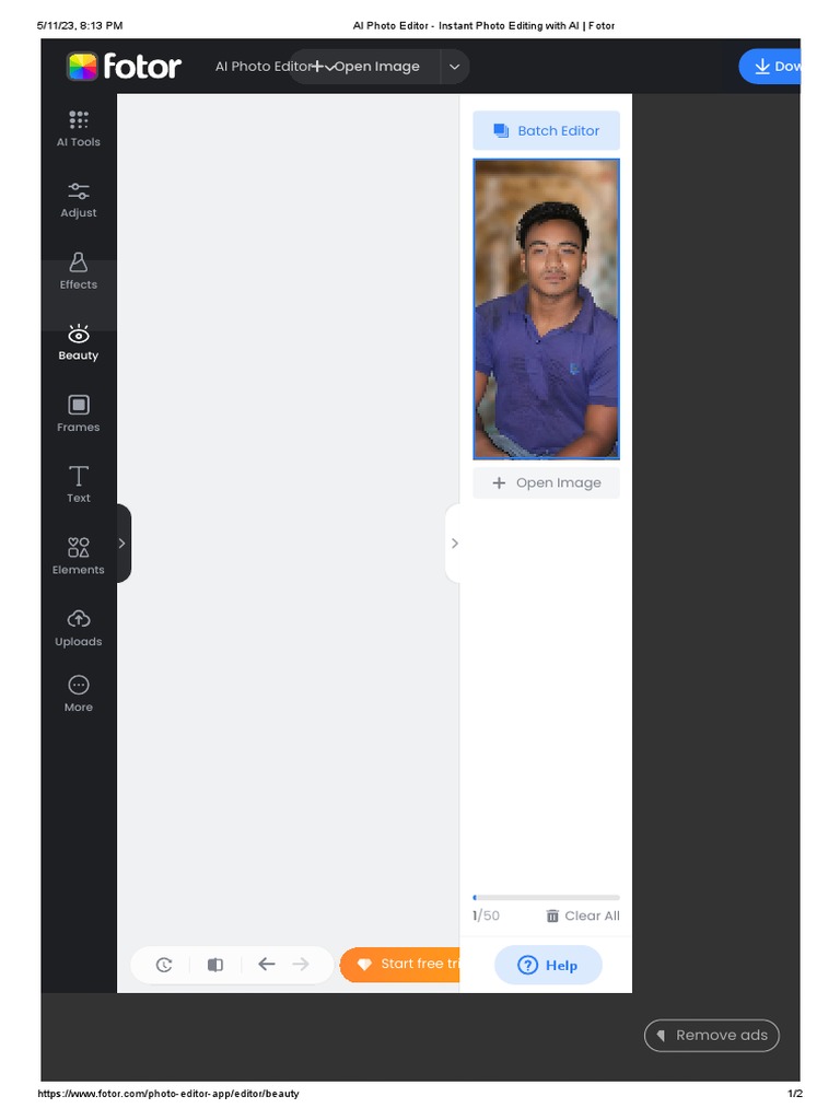 Al Photo Editor - Instant Photo Editing With AI - Fotor | PDF