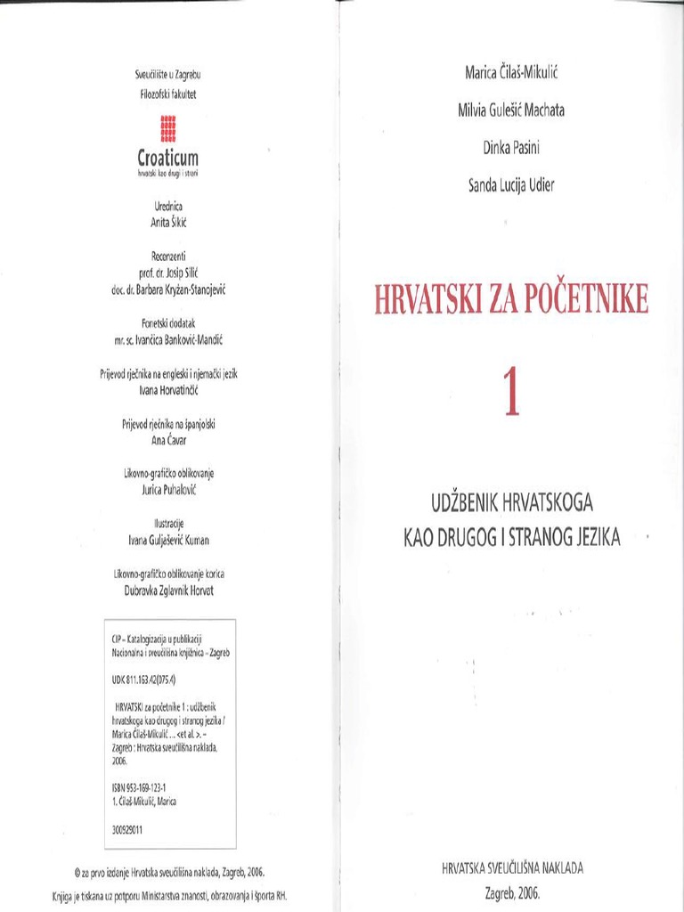 Hrvatski Za Pocetnika | PDF