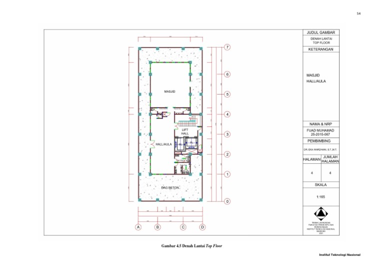 Denah Lantai Top Floor | PDF