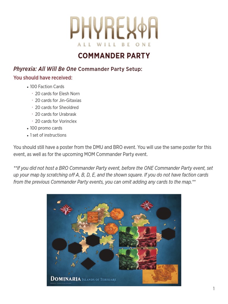 one_commander_party_instruction_sheet_8-5x11_en | PDF