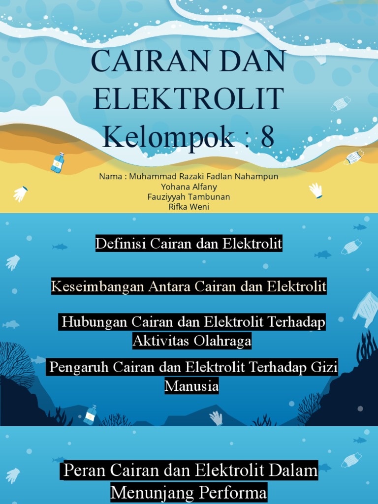 Cairan Dan Elektrolit Kelompok 8 | PDF