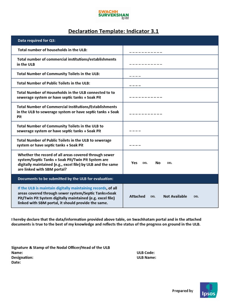 SS22 - SLP Evidences and Declaration - Indicator 3.1 | PDF