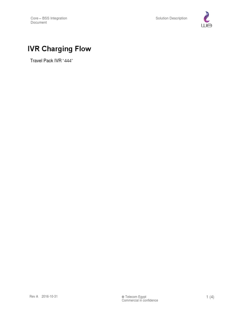 IVR Charging Flow - Travel Pack IVR | PDF | Ip Multimedia Subsystem | Interactive Voice Response