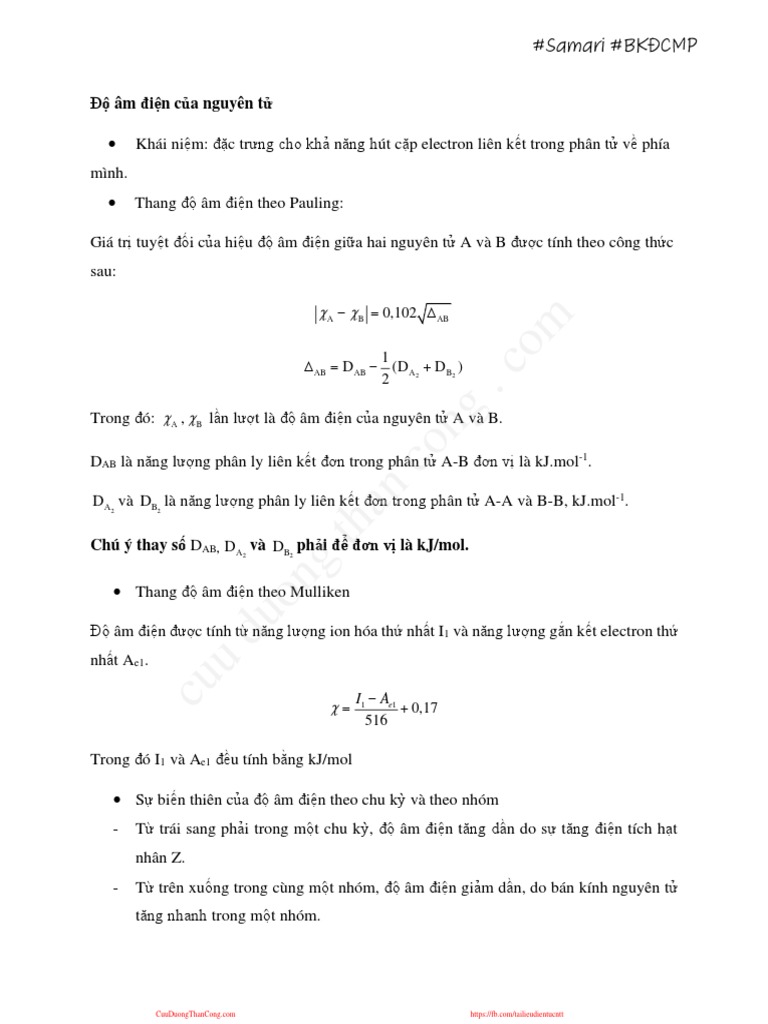Hoa-Hoc-1 - Lt-+-Bt-Do-Am-Dien-+-Ban-Kinh - (Cuuduongthancong - Com) | PDF