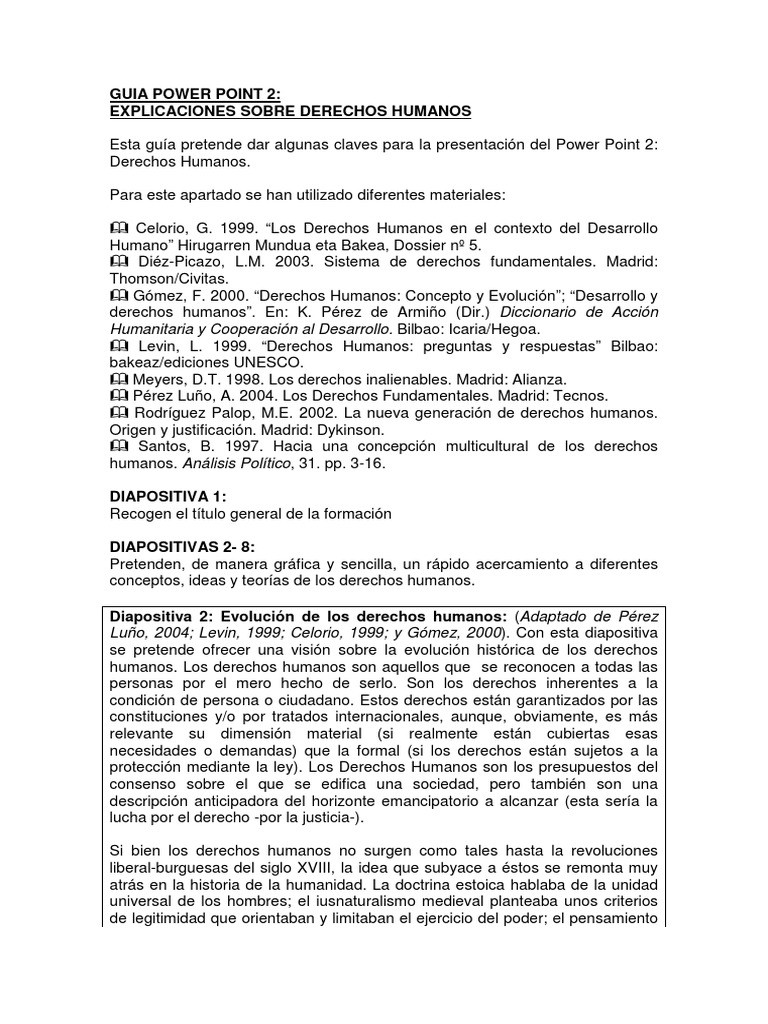 Guía PP DDHH | PDF | Derechos humanos | Derechos