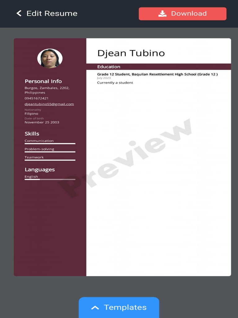 Resume Builder Resumaker - Ai | PDF