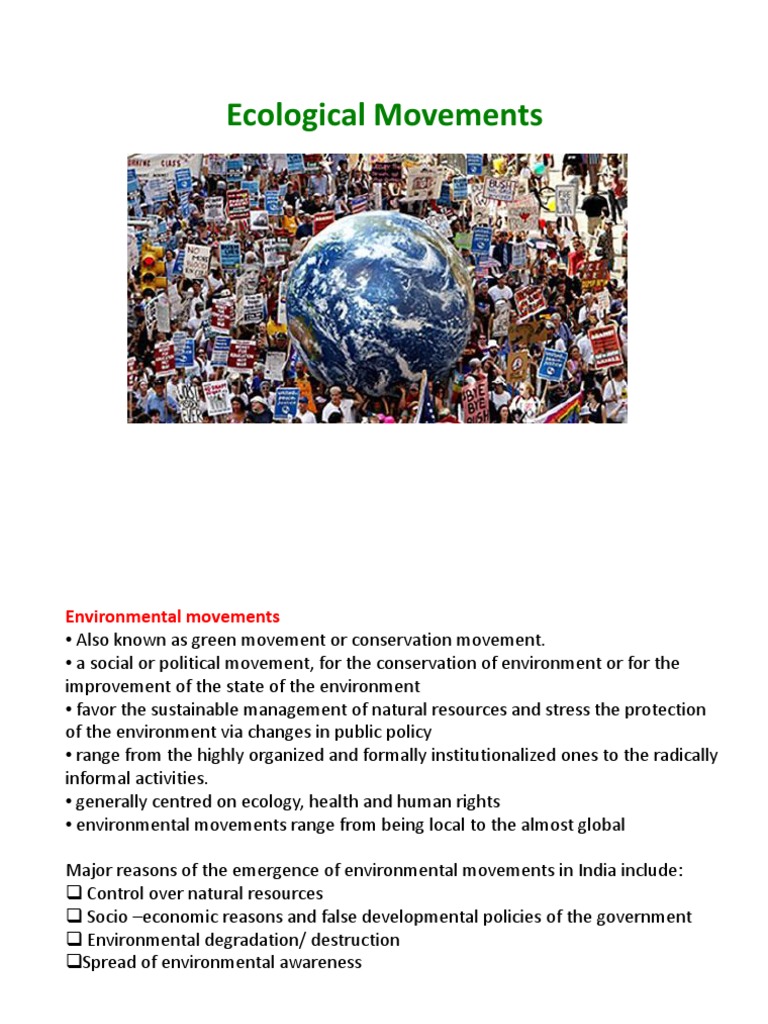 Major Environmental Movements in India | PDF | Science & Mathematics