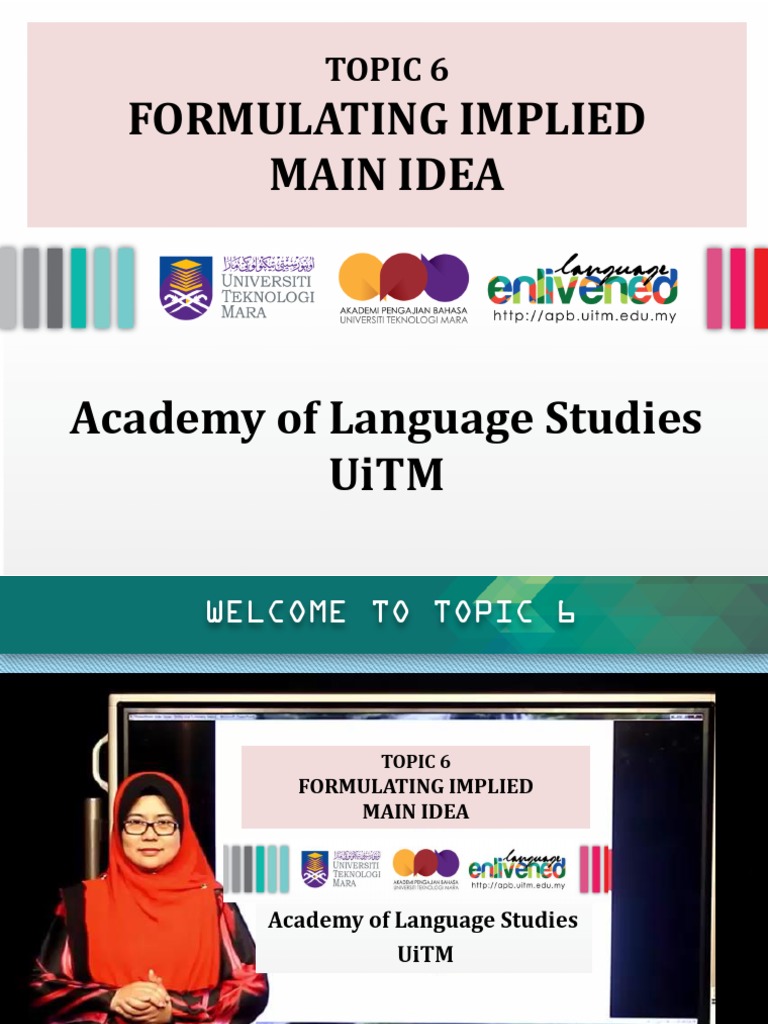 Implied Main Idea Formulation Guide | PDF