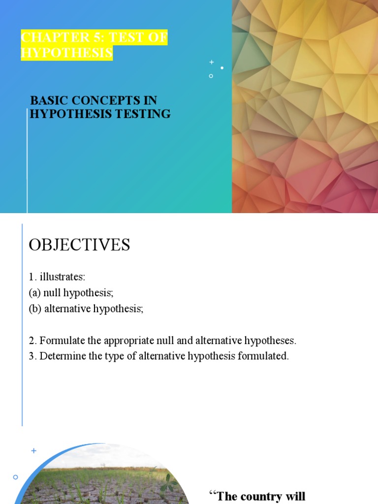 Basic Concepts in Hypothesis | PDF