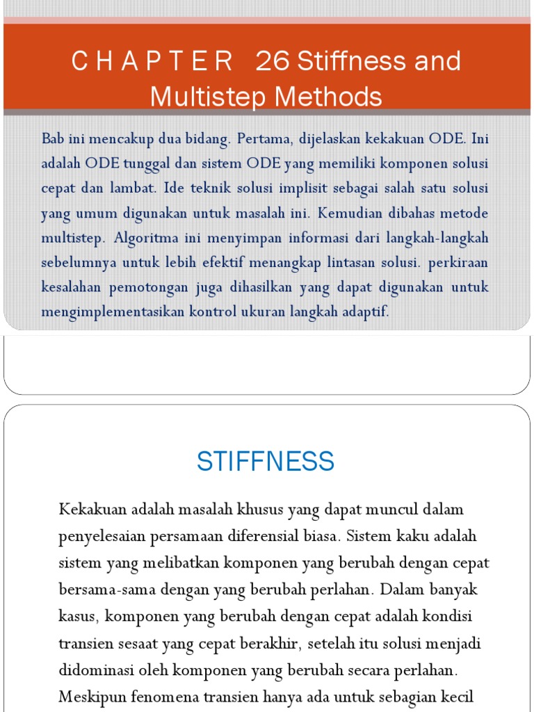Stiffnnes and Multistep Method | PDF
