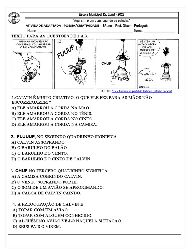 11 05 Adaptada Oitavo | PDF