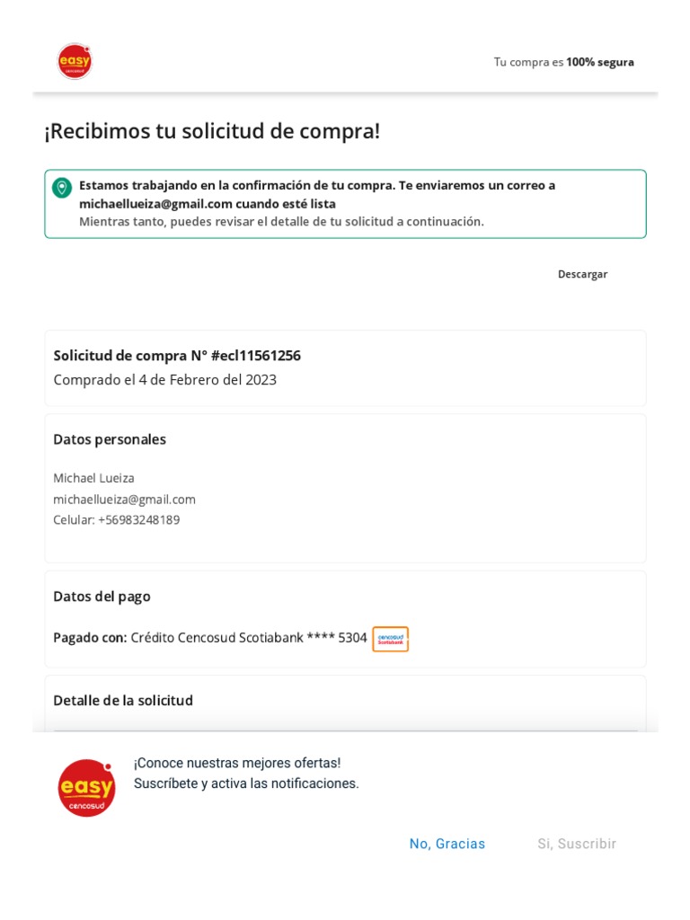 Solicitud de Compra | PDF