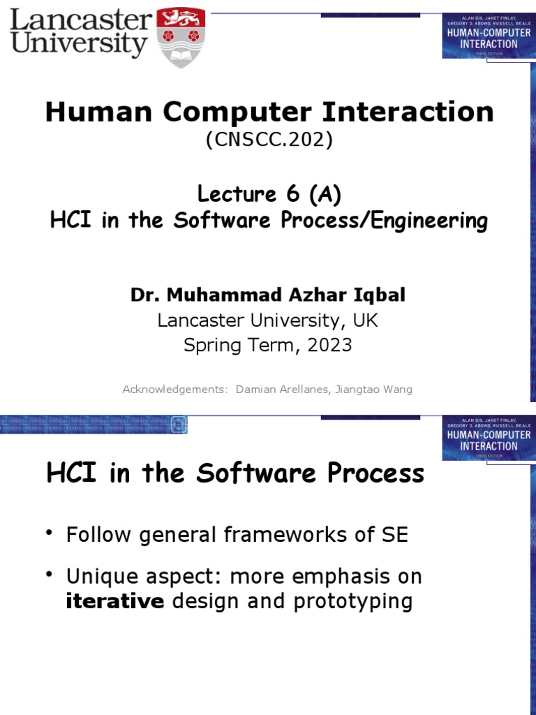 Lecture 6 - HCI in SE and Design Rules | PDF | Usability | Software Prototyping