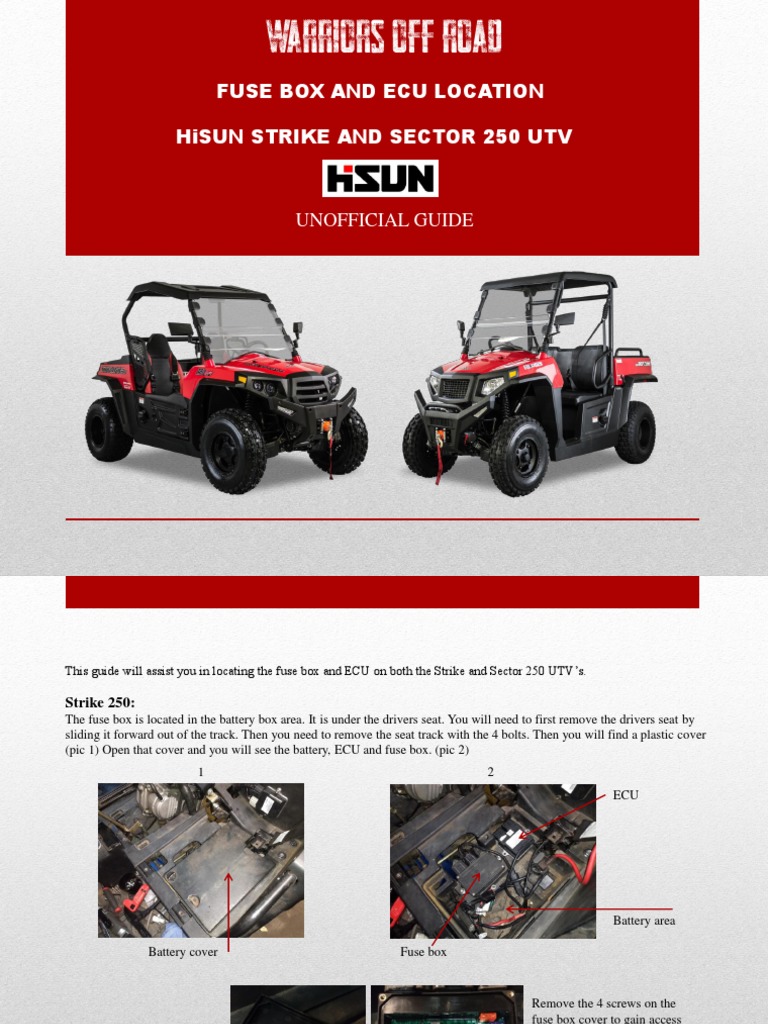 Hisun Fuse Box Location | PDF | Fuse (Electrical) | Manufactured Goods