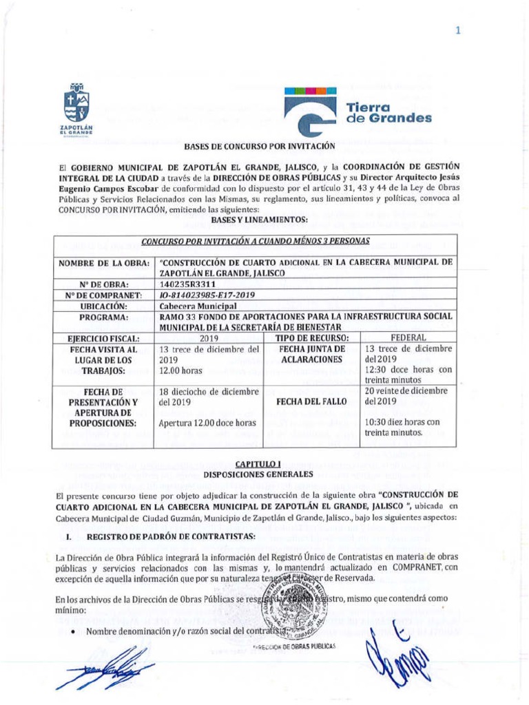 Ejemplo de Licitación | PDF