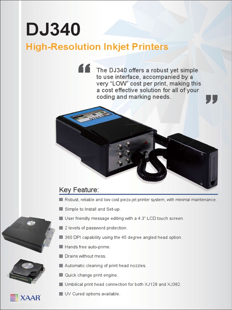 Dotjet DJ340 | PDF | Printer (Computing) | Graphic Design