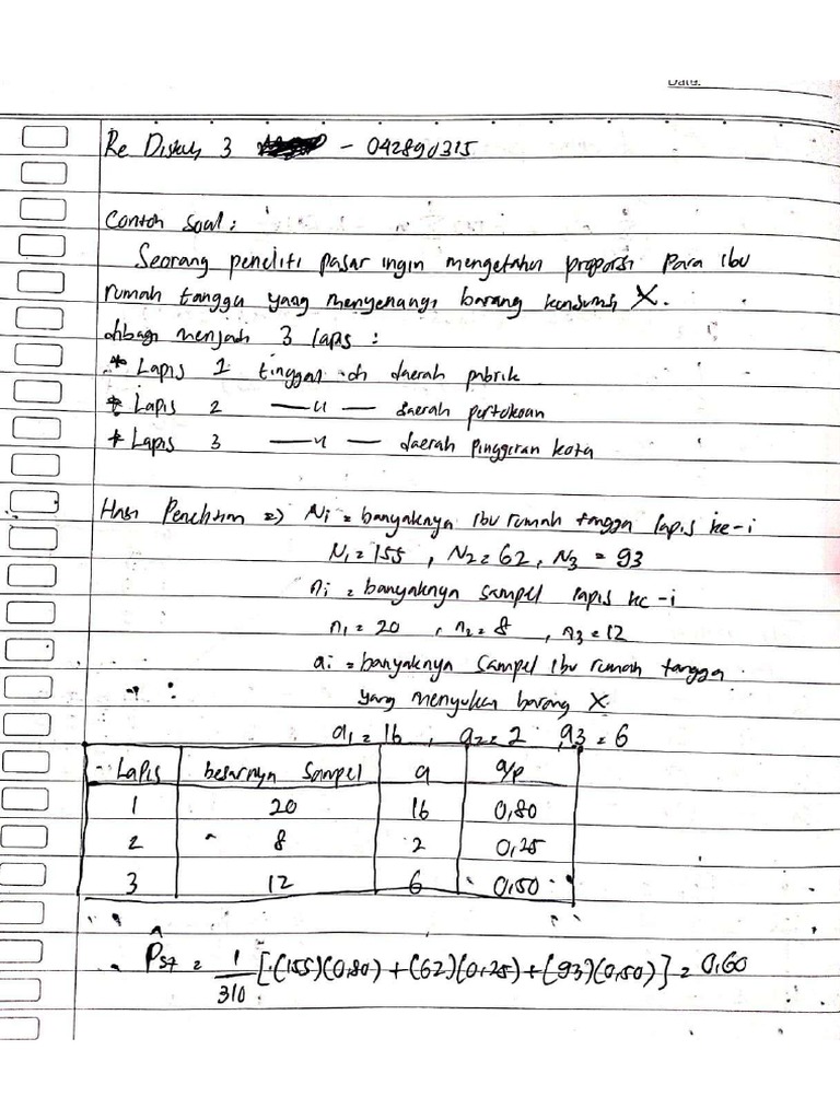Re Diskusi 3 - Metode Sampling | PDF