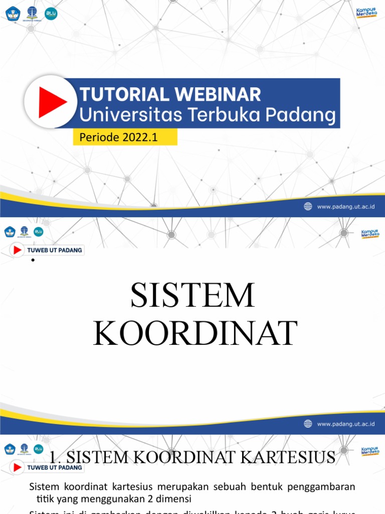 Sistem Koordinat Tuweb 5 2022.1 | PDF