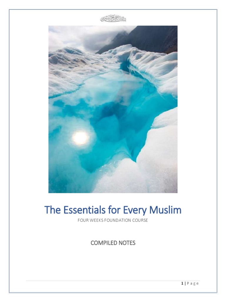 Essentials of Islam: Foundation Course Notes | PDF | Prophets And ...