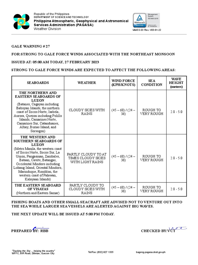 Gale#27 | Download Free PDF | Luzon | Vortices