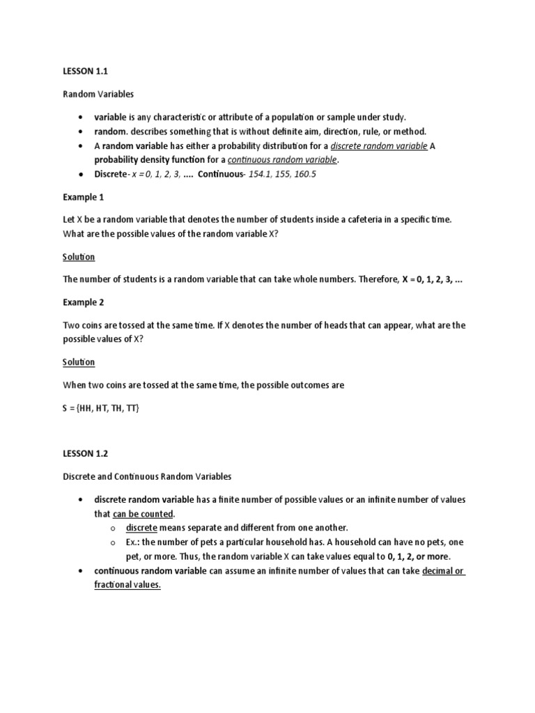 SP Midterm Reviewer | PDF | Probability Distribution | Random Variable