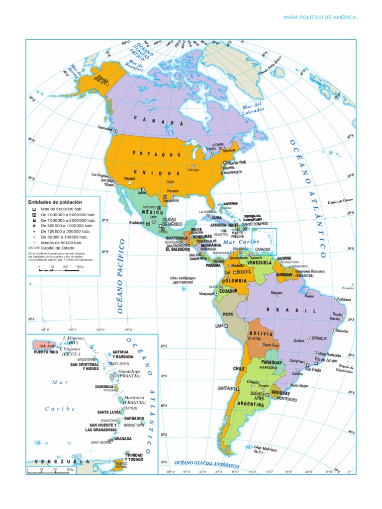 Mapa Politico Americano