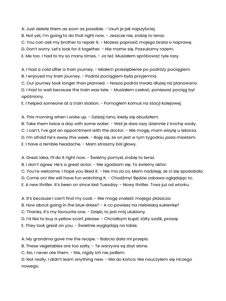 Zbiór Zdań Z Zadania 4 | PDF